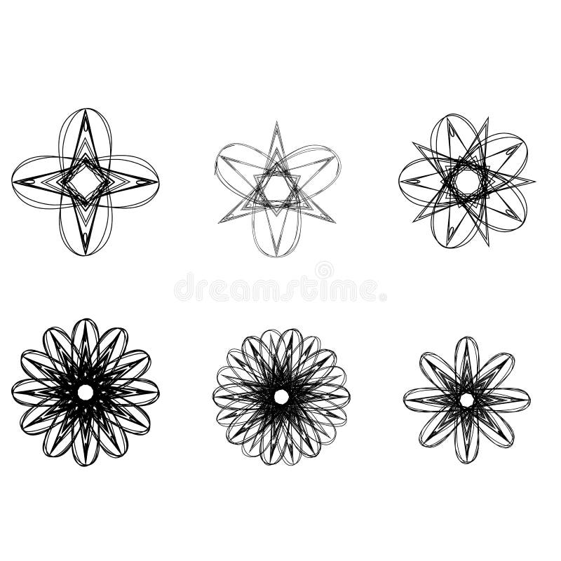 Geometric Pattern Icon Astrology Stars Astrology Geometric Pattern Set ...