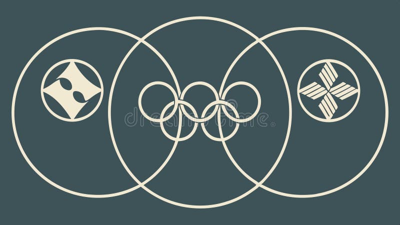 Geometric Pattern With Interlocking Circles And Shapes Abstract Design Vector Design Generative