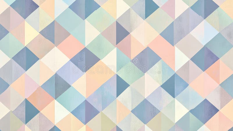 A Geometric Pattern with Interlocking Diamonds in Pastel Colors ...