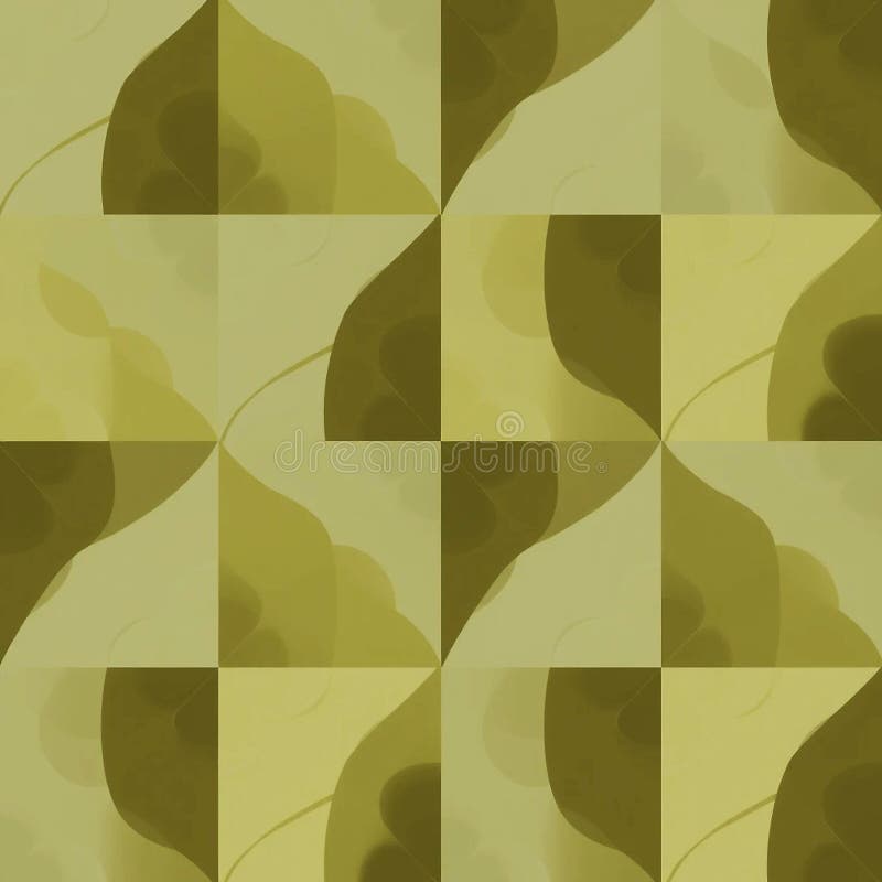 Geometric Pattern of Interlocking Leaf Designs in Various Shades of ...