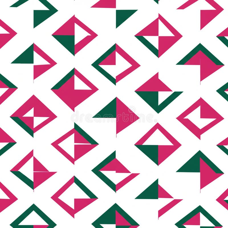 Geometric Pattern with Interlocking Shapes Creates a Repeating Motif ...