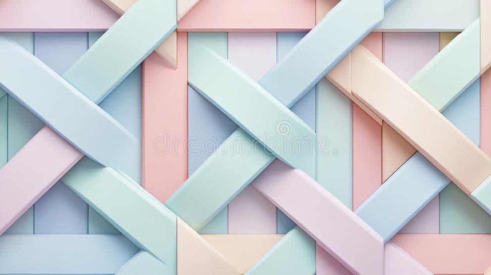 A Geometric Pattern with Interlocking Squares in Pastel Colors ...