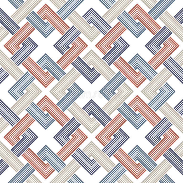 Striped Interlocking Squares Background Stock Illustrations – 35 ...