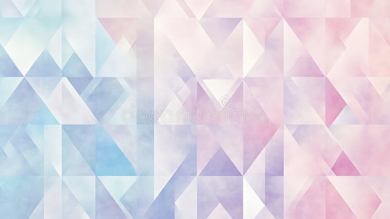 A Geometric Pattern with Interlocking Triangles in Pastel Hues ...