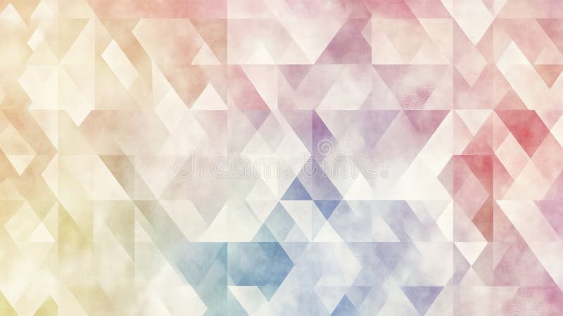 A Geometric Pattern with Interlocking Triangles in Pastel Hues ...