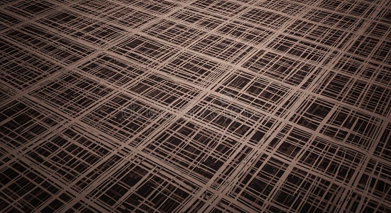 A Geometric Pattern of Intersecting Lines Forms a Series of Grids ...