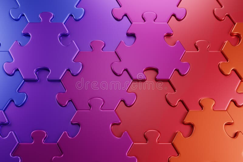 Geometric Pattern of a Jigsaw Puzzle Stock Illustration - Illustration ...