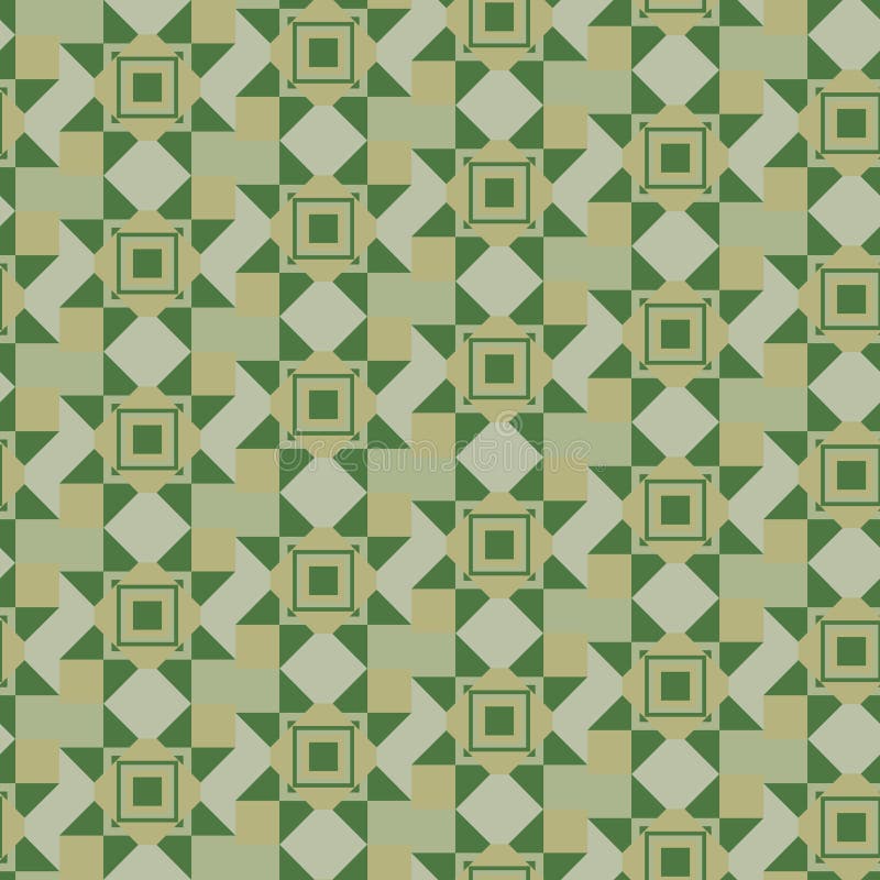 Geometric pattern in khaki stock vector. Illustration of muster - 65632600