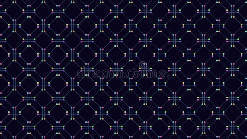 Geometric Pattern of Lines, Dots, and Shapes Creates a Mesmerizing ...