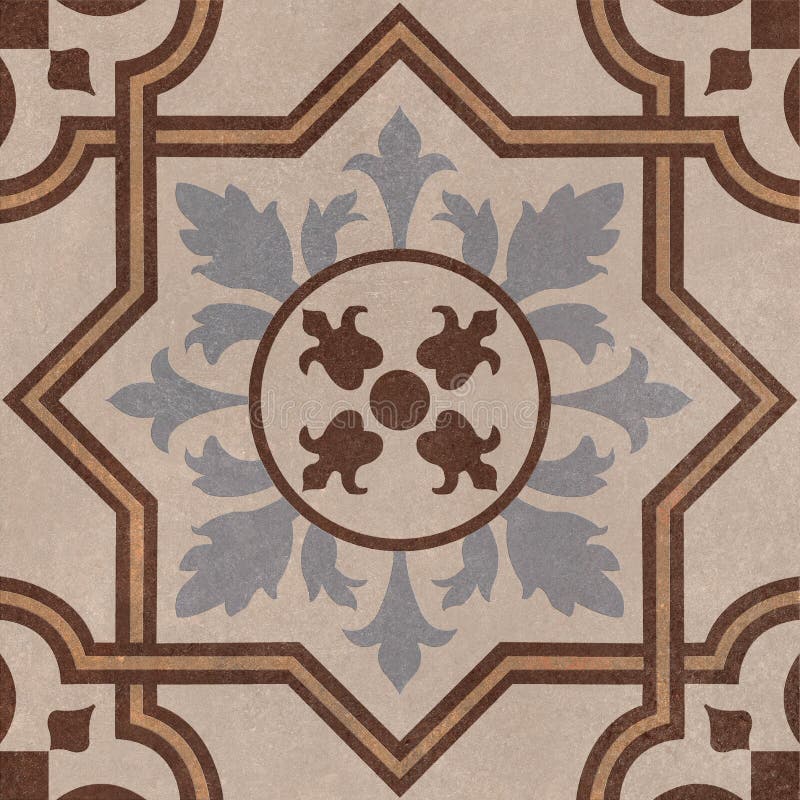 Geometric Pattern Marble Mosaic Wall and Floor Tile Stock Illustration ...