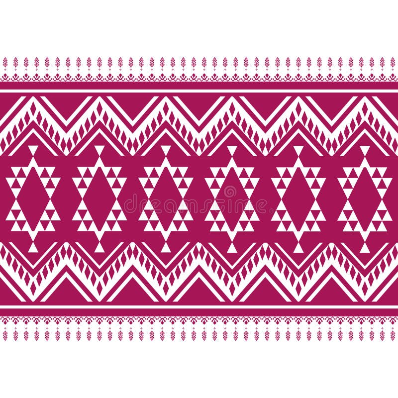 Geometric Pattern. Native American Tribal Fabric, Design Vector for ...