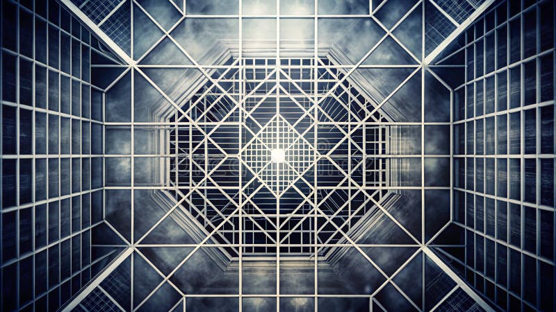 A Geometric Pattern of Metal Beams and Grids Creates a Mesmerizing ...