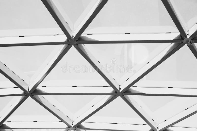 Geometric Pattern of a Metal Frame Stock Image - Image of structure ...