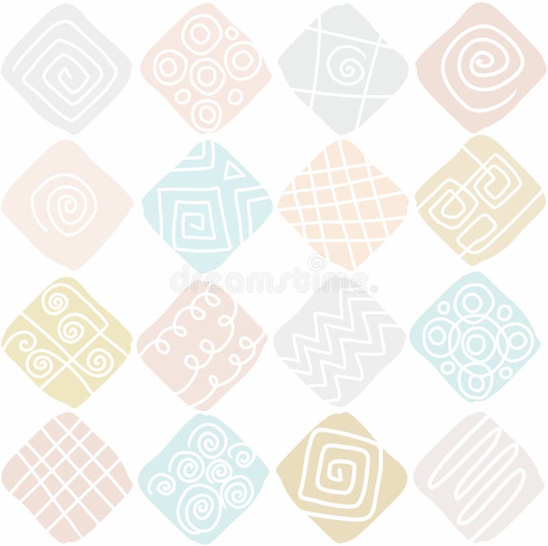 Geometric Pattern Mint Cookie. Stock Vector - Illustration of stylised ...