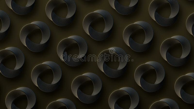 Geometric Pattern of Moving Endless Mobius Strips 3d Rendering Loop ...