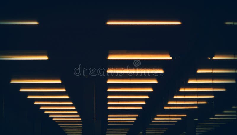 Row of ceiling lights stock photo. Image of design, ceiling - 163562858