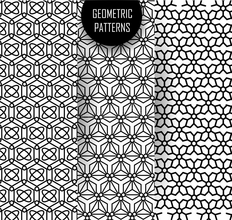 Geometric Pattern in Op Art Design. Black and Stock Vector ...