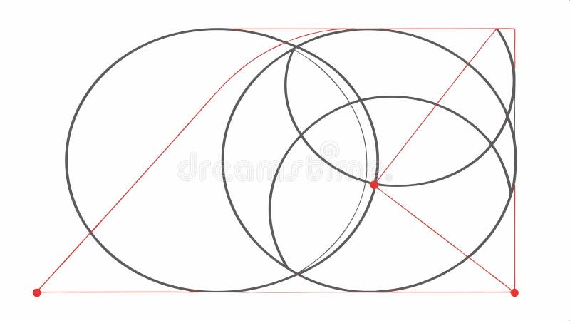 Geometric Pattern Of Overlapping Circles Abstract Design Vector Design
