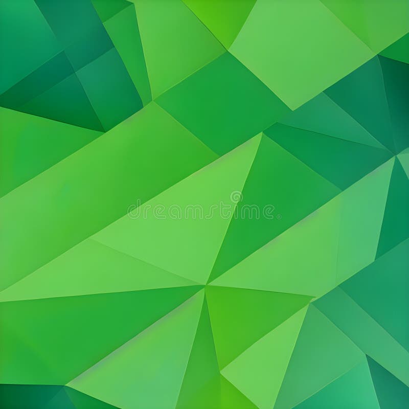 Geometric Pattern of Overlapping Polygons in Green Tones. the Image Was ...