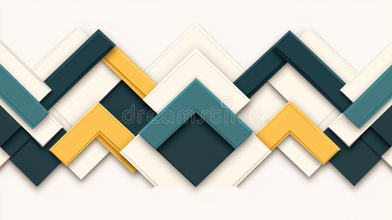 A Geometric Pattern of Overlapping Squares in Various Colors. Stock ...