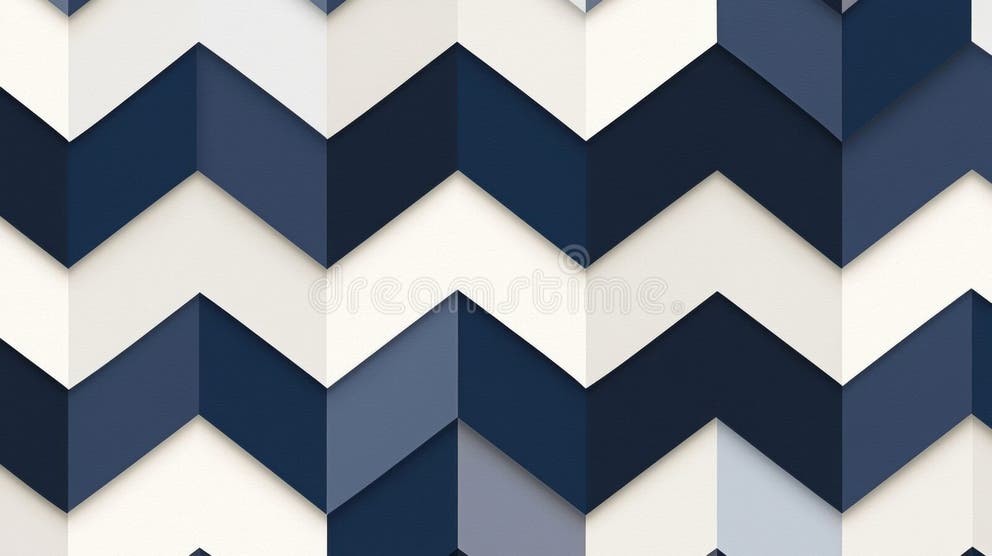 A Geometric Pattern of Overlapping Triangles in Shades of Blue and ...