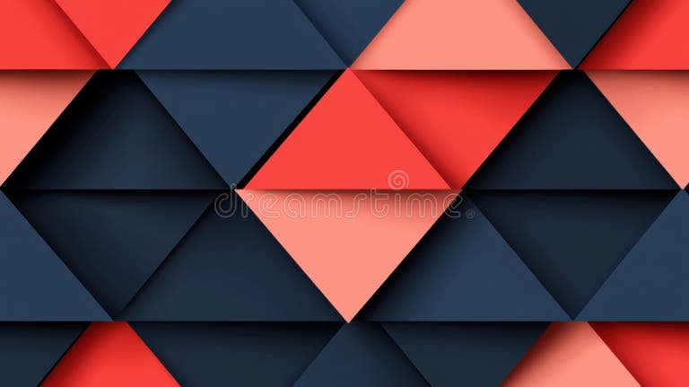 A Geometric Pattern of Overlapping Triangles in Various Colors and ...