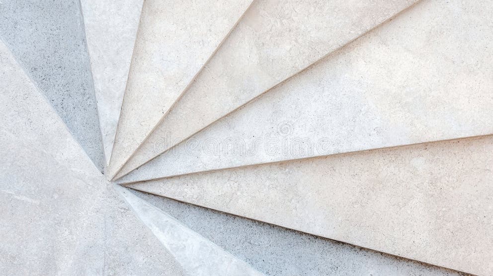 A Geometric Pattern of Overlapping Triangles in Varying Shades of Beige ...