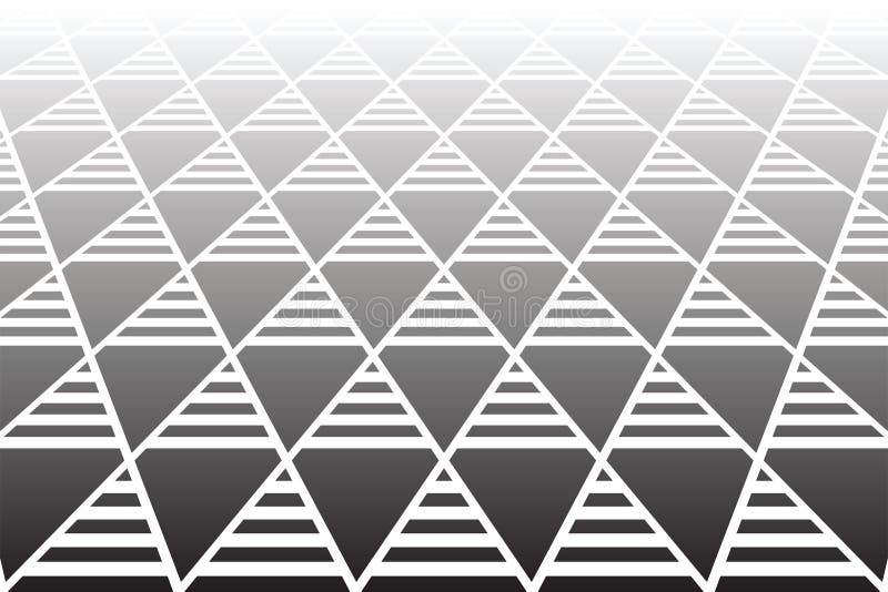 Geometric Pattern. Perspective View. Stock Vector - Illustration of ...