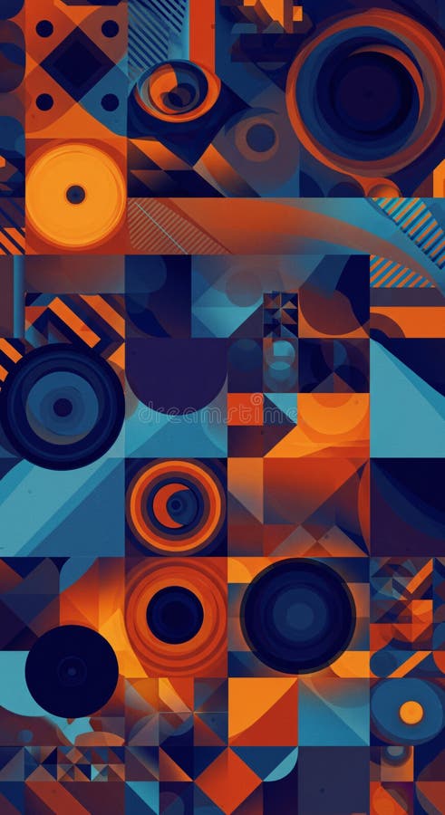 Geometric Pattern Portrait Vertical Abstract Colorful Background ...