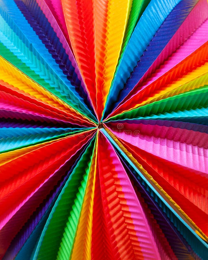 Geometric Pattern of Rainbow Sphere, Background, Close Up, Top View ...