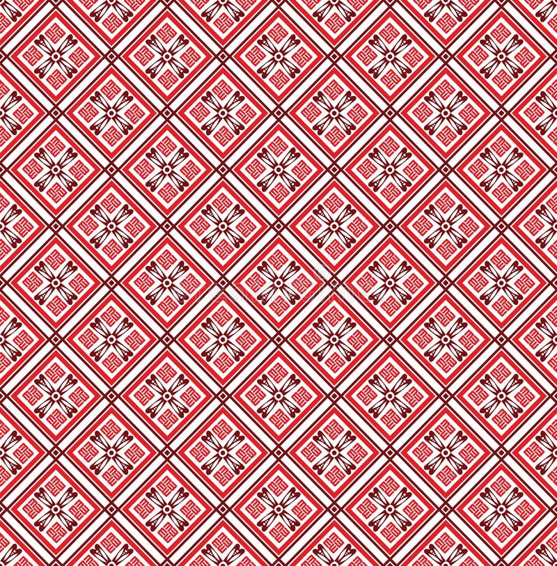 Geometric Pattern of Red Rhombus Stock Vector - Illustration of design ...