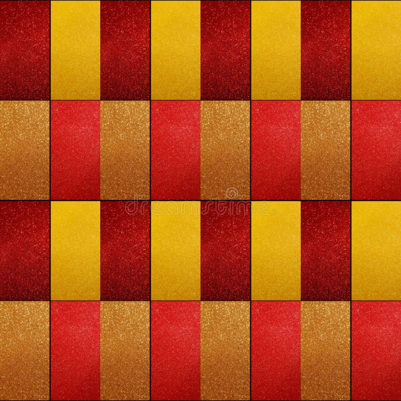 Geometric Pattern in Red, Yellow, Brown and Gray Colors Stock ...