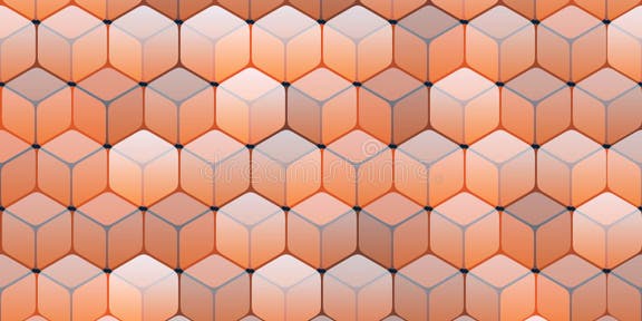 A Geometric Pattern of Repeating Cubes Fitted into a Hexagonal Grid and ...