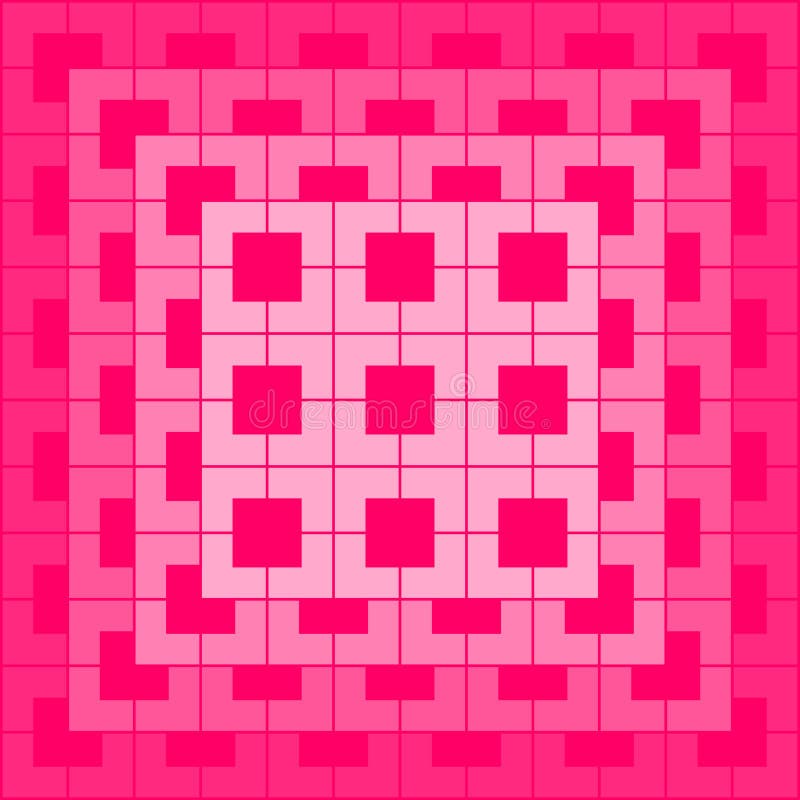 Pink Polygon Pattern on Pink Background. Stock Illustration ...