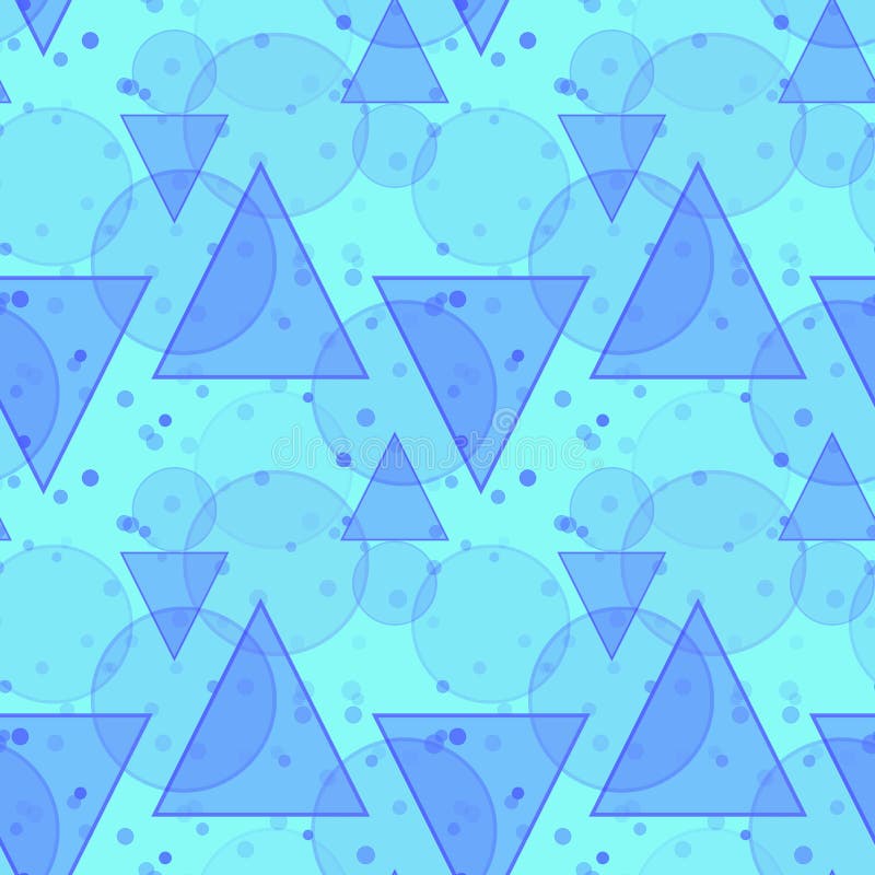 Geometric shapes wallpaper blue - wesalt