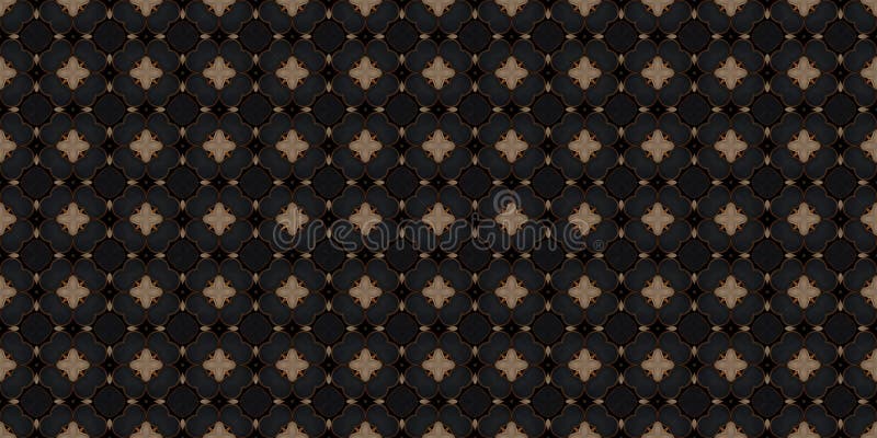 Geometric Pattern, Seamless Texture, Black and Brown Color Stock ...