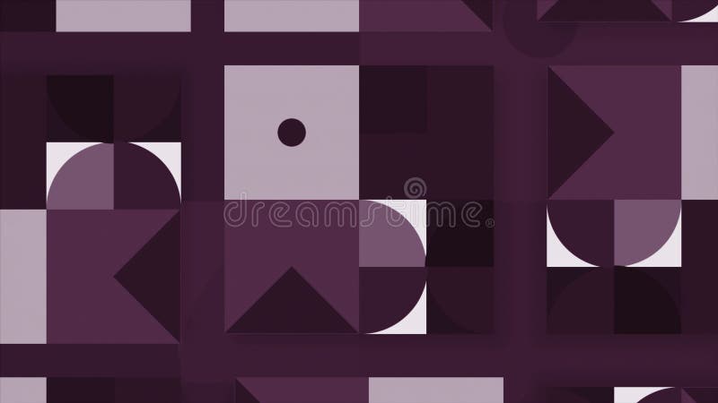 Geometric Pattern with Seamlessly Looping Circles, Squares, and ...