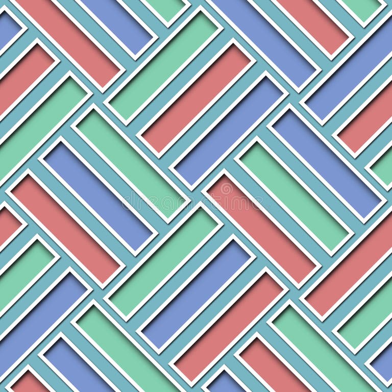 Geometric Pattern with Shadow Seamless Texture, Paper Cut, 3d ...