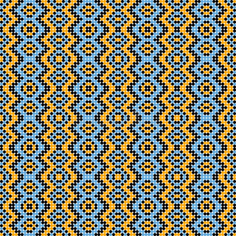 Geometric Pattern in the Style of a Pixel Art. Stock Illustration ...