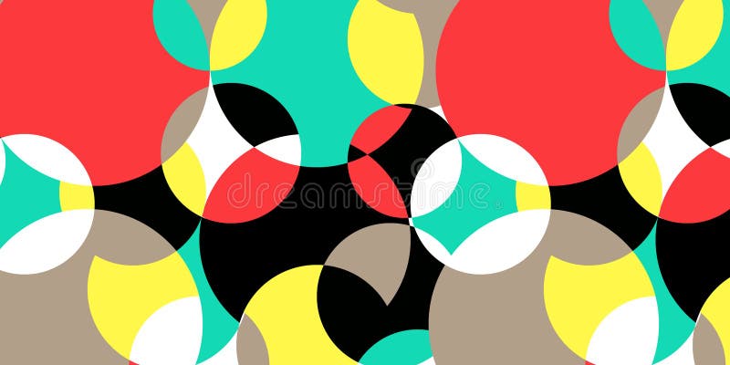 Geometric Multicolor Pattern, Hand Drawn Illustration Stock ...