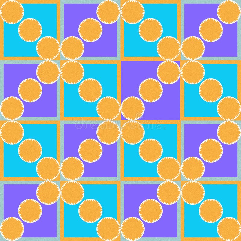 Geometric Pattern of Textural Yellow, Blue and Purple Elements for the ...