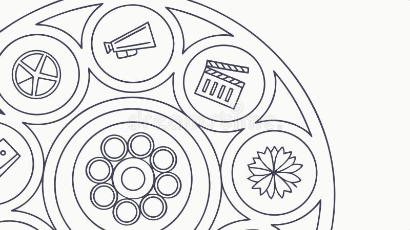 Geometric Pattern with Tools Symbols Abstract Mechanical Vector Design ...