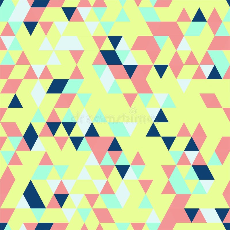 Riangle Seamless Background with Triangle Shapes of Different Colors ...