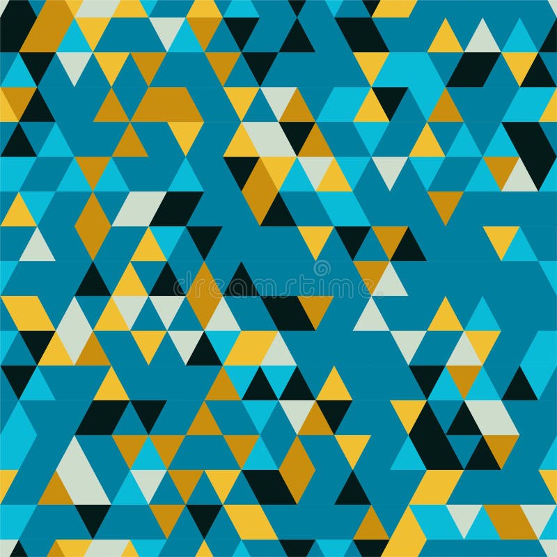 Riangle Seamless Background with Triangle Shapes of Different Colors ...
