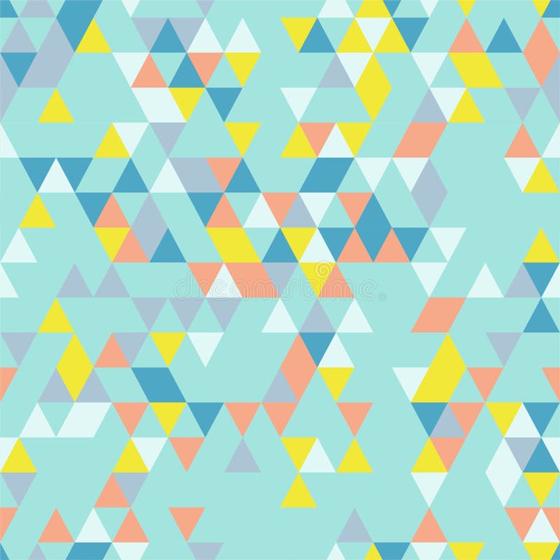 Riangle Seamless Background with Triangle Shapes of Different Colors ...