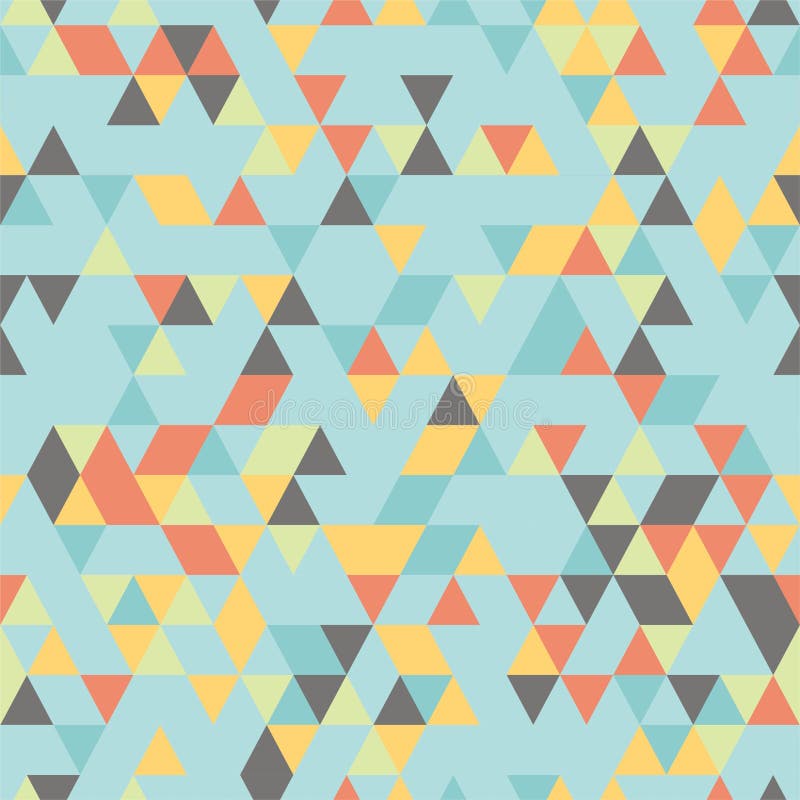Riangle Seamless Background with Triangle Shapes of Different Colors ...