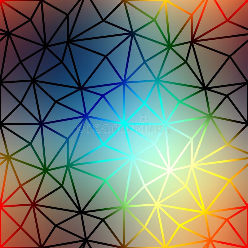 Geometric Pattern of Triangles on Blurred Stock Vector - Illustration ...