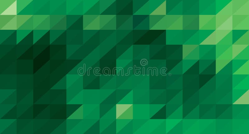 Geometric Pattern of Triangles in Green Tones Stock Vector ...