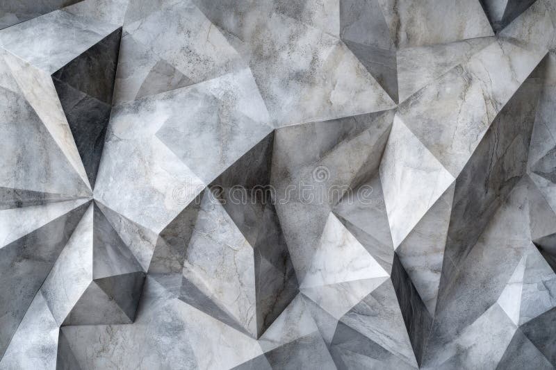 A Geometric Pattern of Triangles on a Wall, Ideal for Use in ...