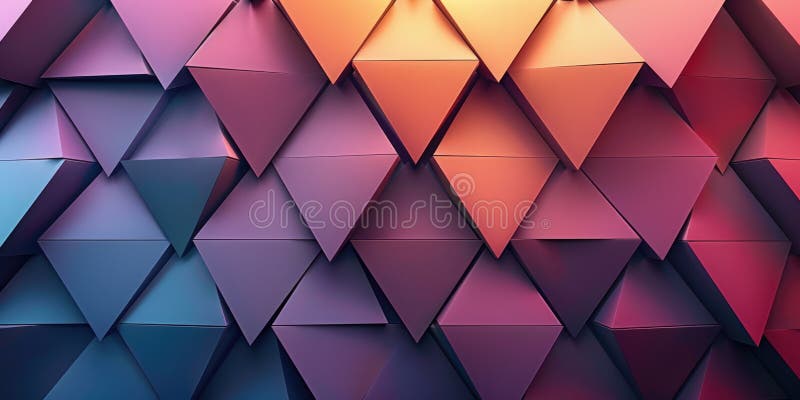 Geometric Pattern with Triangular Shapes Creating a Textured Surface. AIG49. Stock Illustration ...